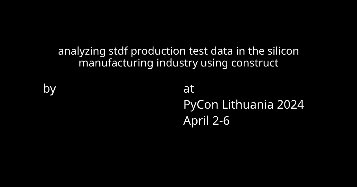analyzing stdf production test data in the silicon manufacturing ...